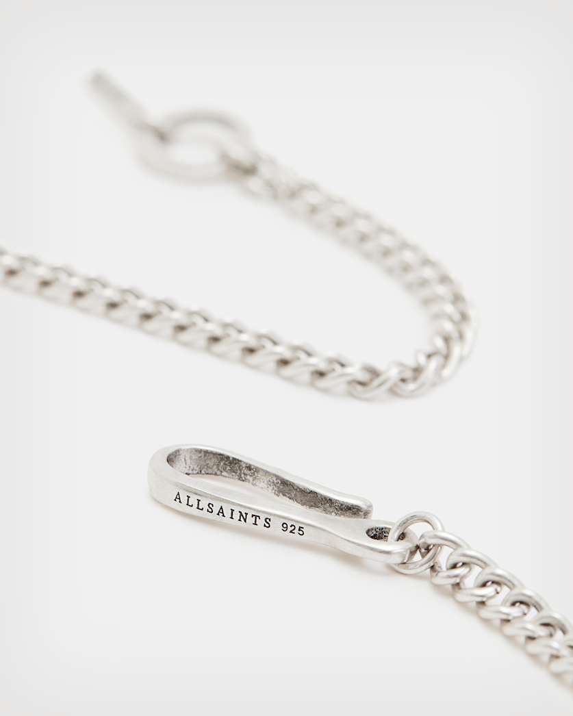 Curb Sterling Silver Chain WARM SILVER | ALLSAINTS Canada